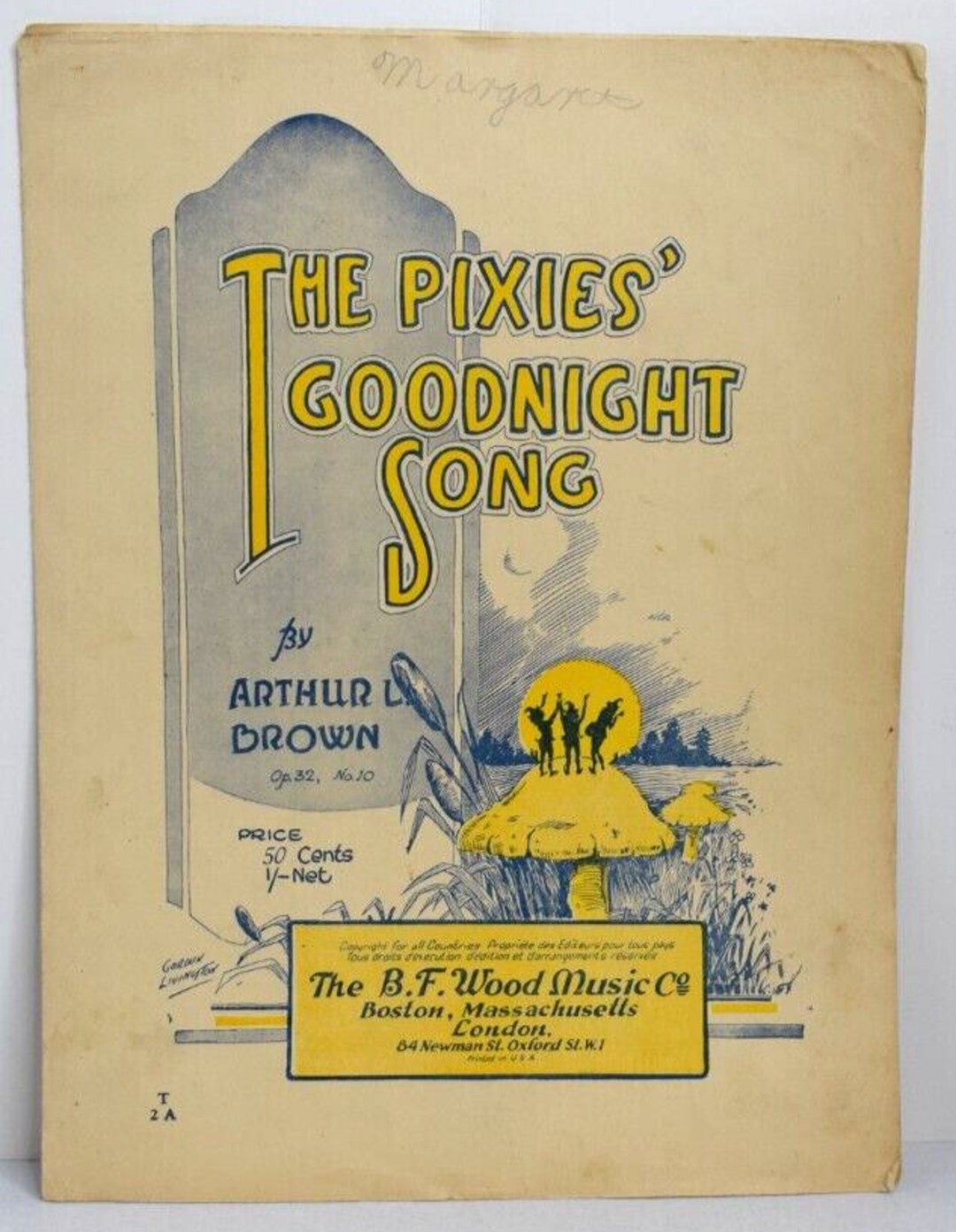 1906 Sheet Music the Pixies Goodnight Song Arthur L Brown Gordon ...