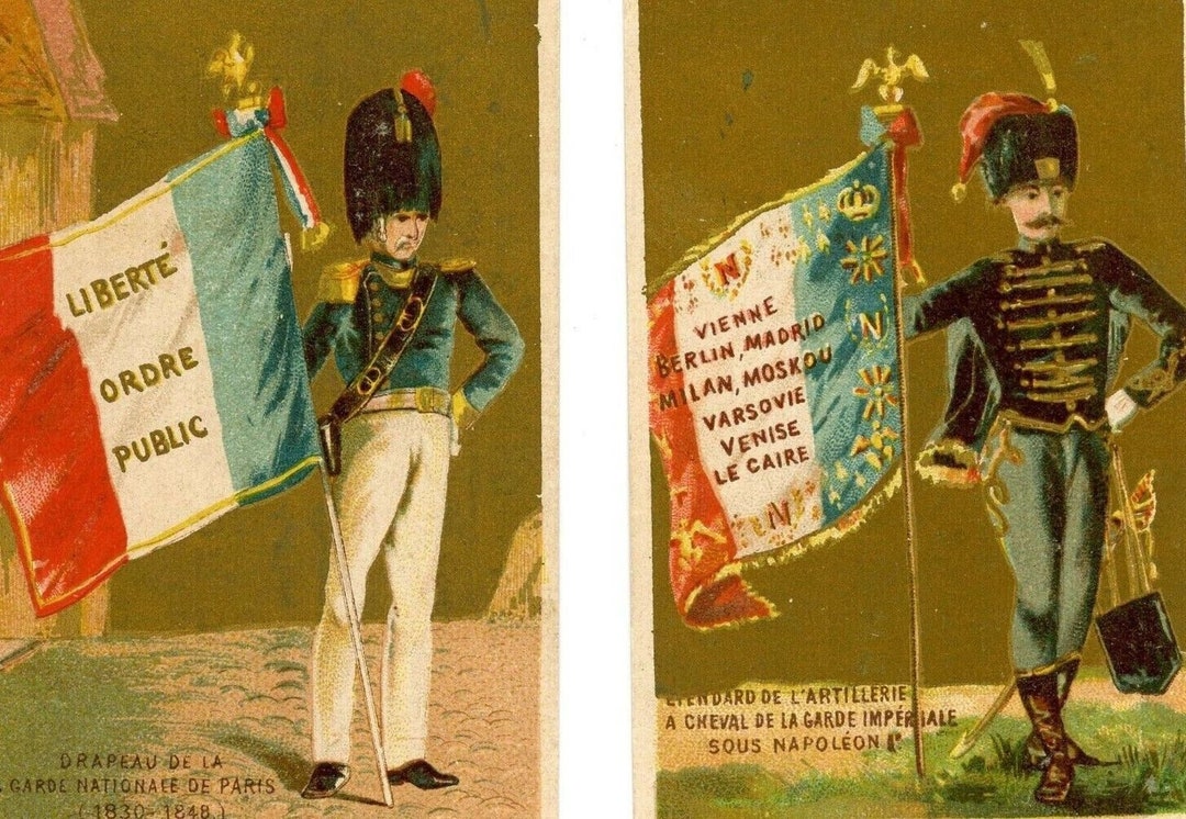 1880's Pate Blanchard Military Flags Liberty Victorian Trade Card - Etsy