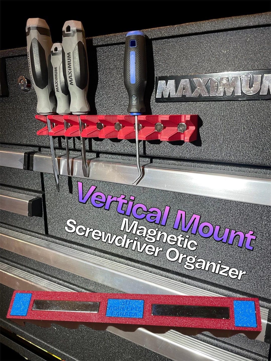 Vertical Mount Magnetic Screwdriver Holder - Etsy