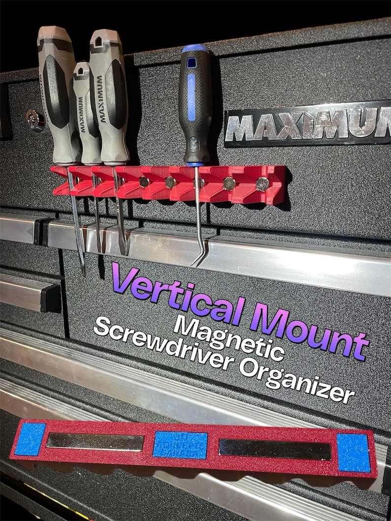 Vertical Mount Magnetic Screwdriver Holder - Etsy