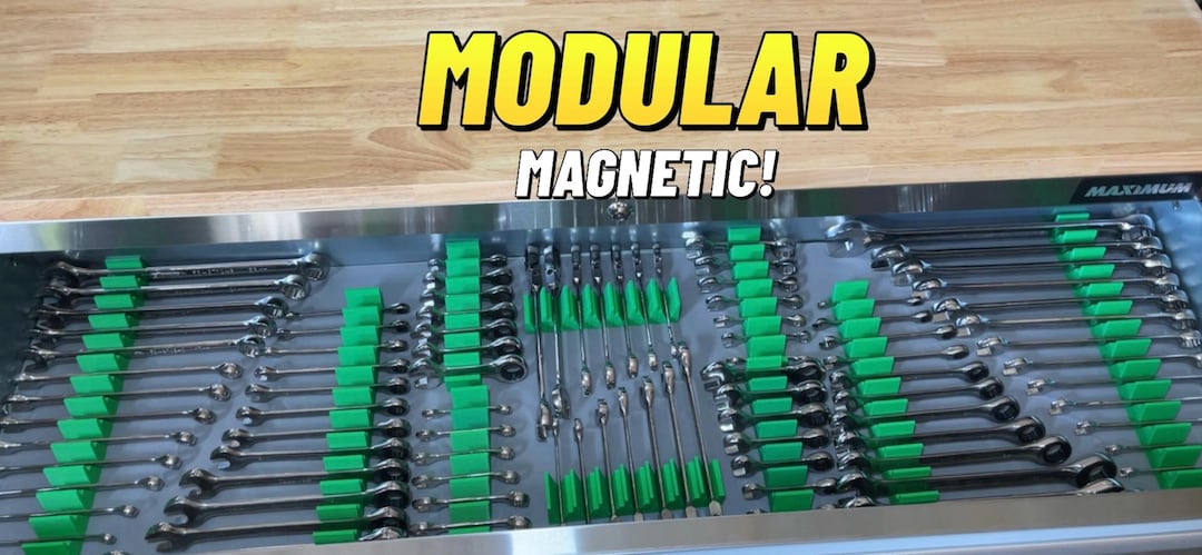 Magnetic - Modular Wrench Organizer, Organize Your Tools in Style! - Etsy