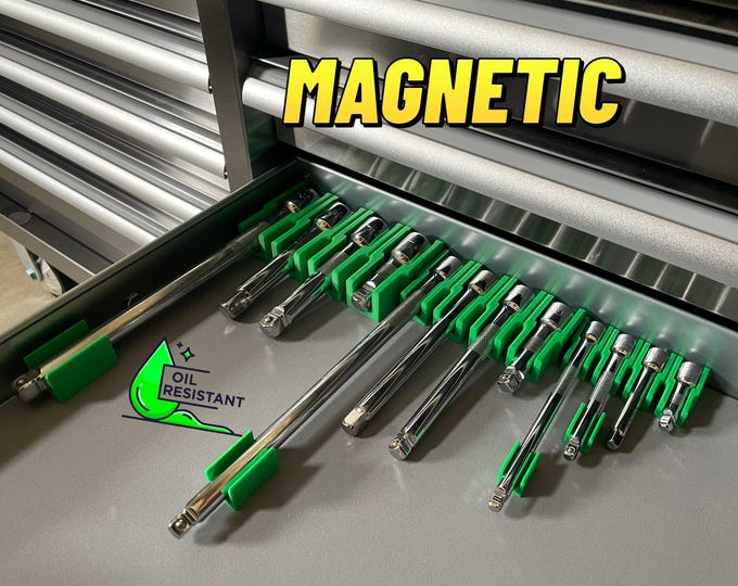 Magnetic Tool Holder for Extensions – Socket Extension Organizer ...