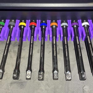 Magnetic Tool Holder for Extensions – Socket Extension Organizer ...