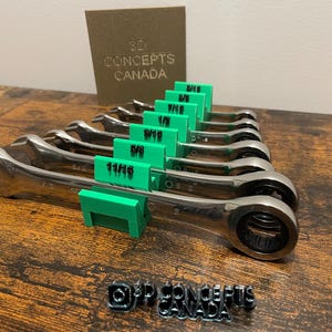 Set With Sizes- Modular Wrench Organizer, Organize Your Tools in Style ...