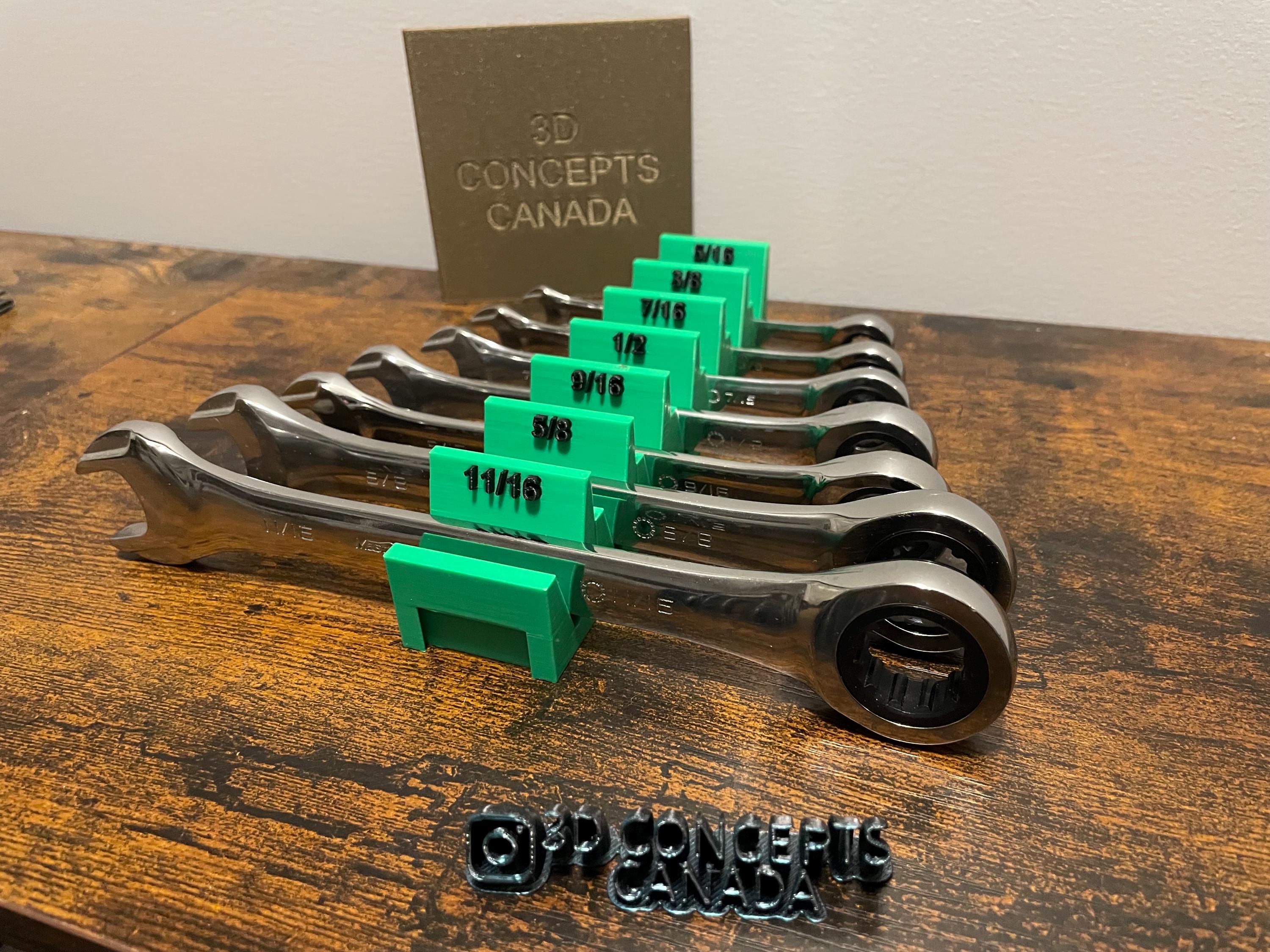 Set With Sizes- Modular Wrench Organizer, Organize Your Tools in Style ...