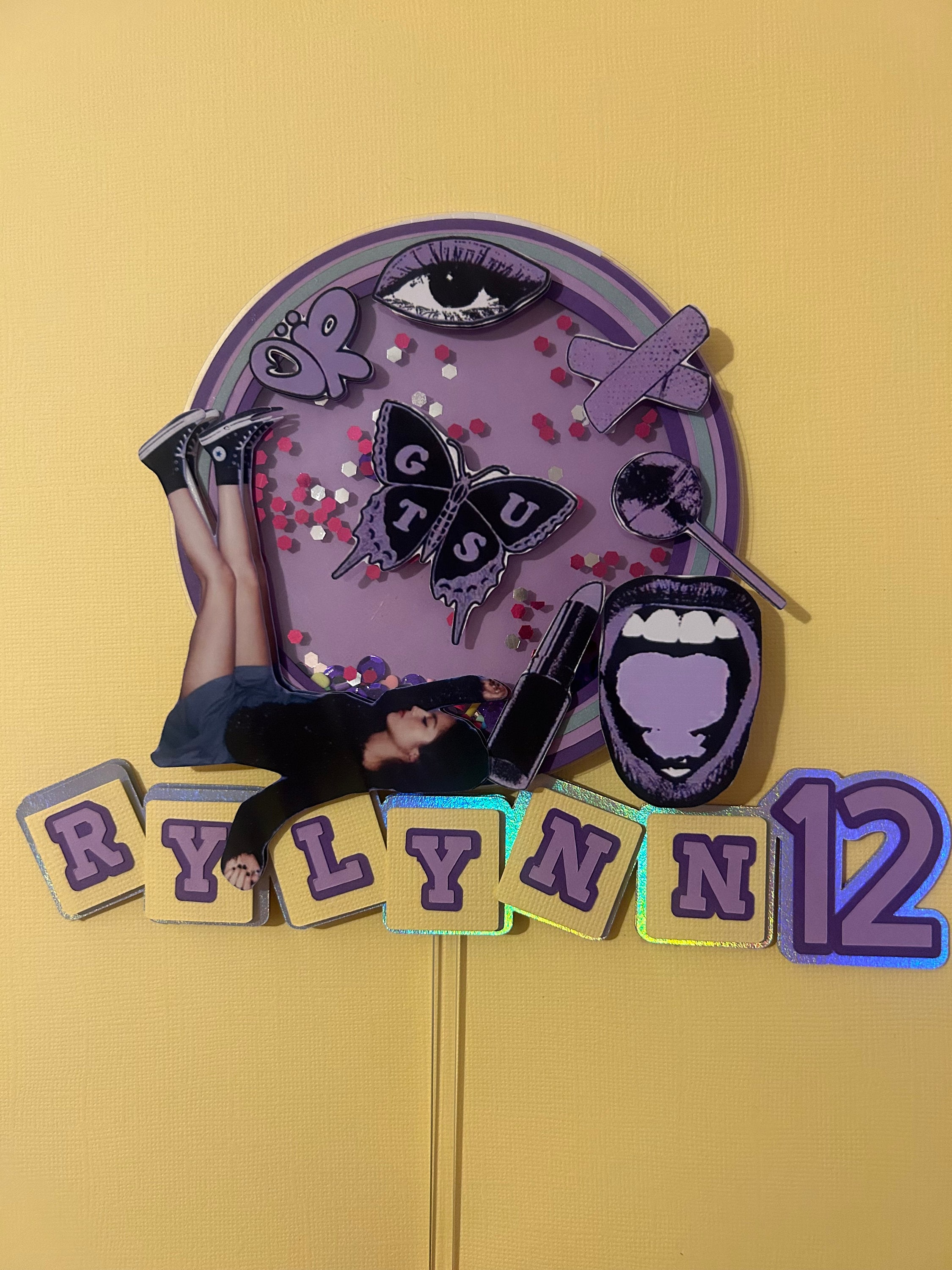 Olivia Rodrigo GUTS Cake Topper - Etsy