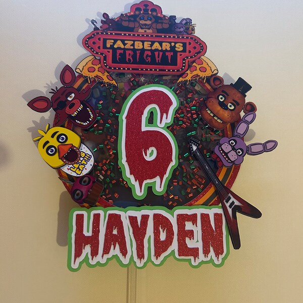 Five Nights at Freddys Cake Topper - Etsy