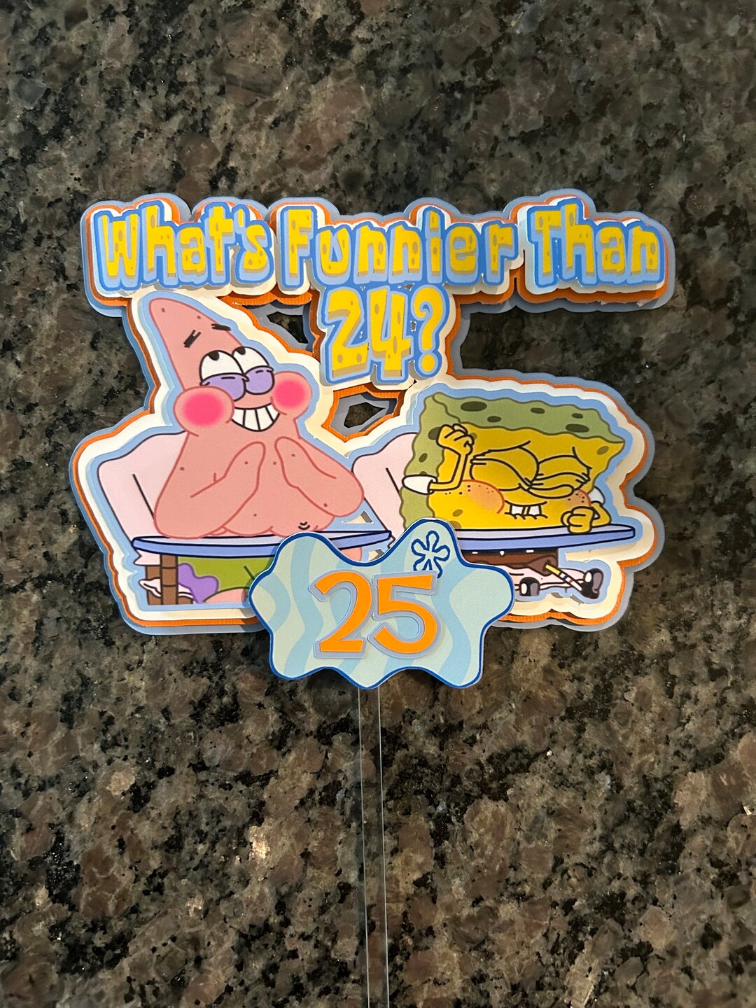 Whats Funnier Than 24? Cake Topper - Etsy