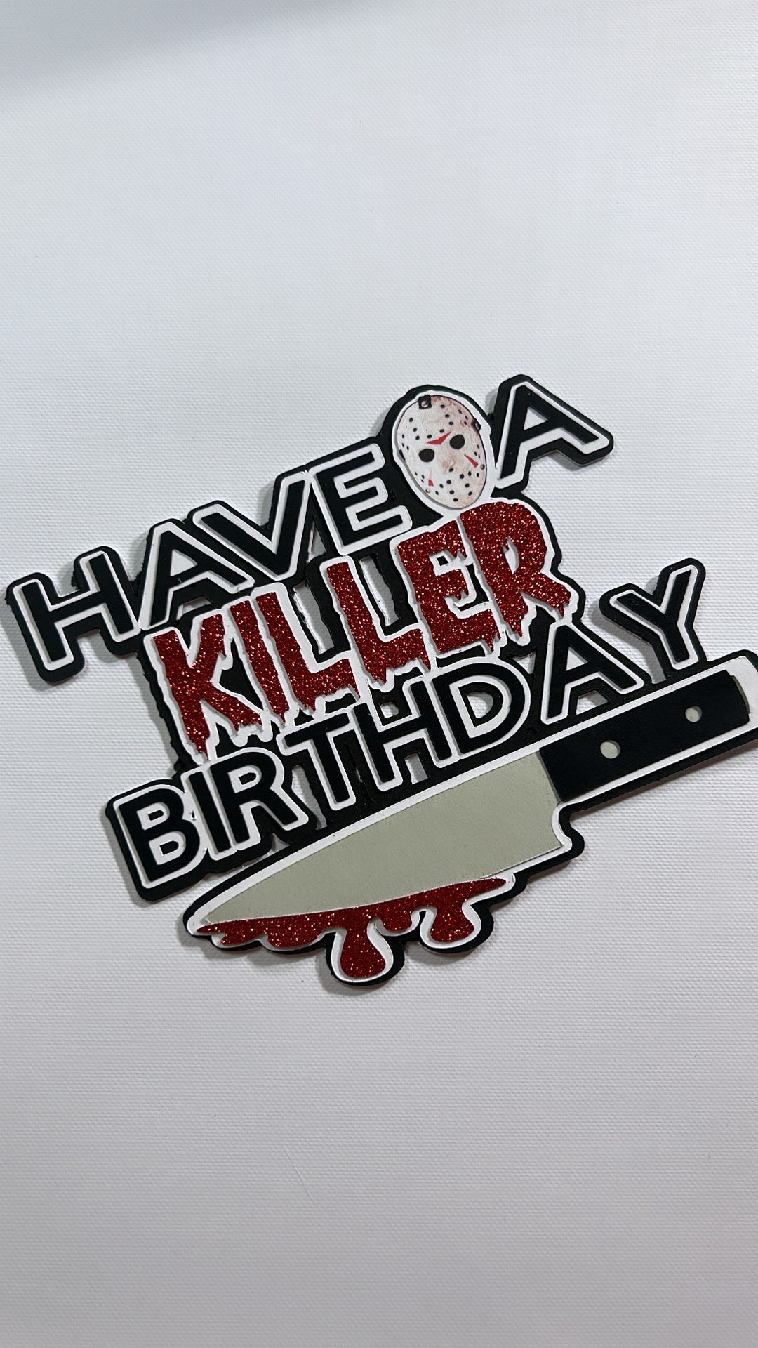 Have a Killer Birthday Halloween Cake Topper - Etsy
