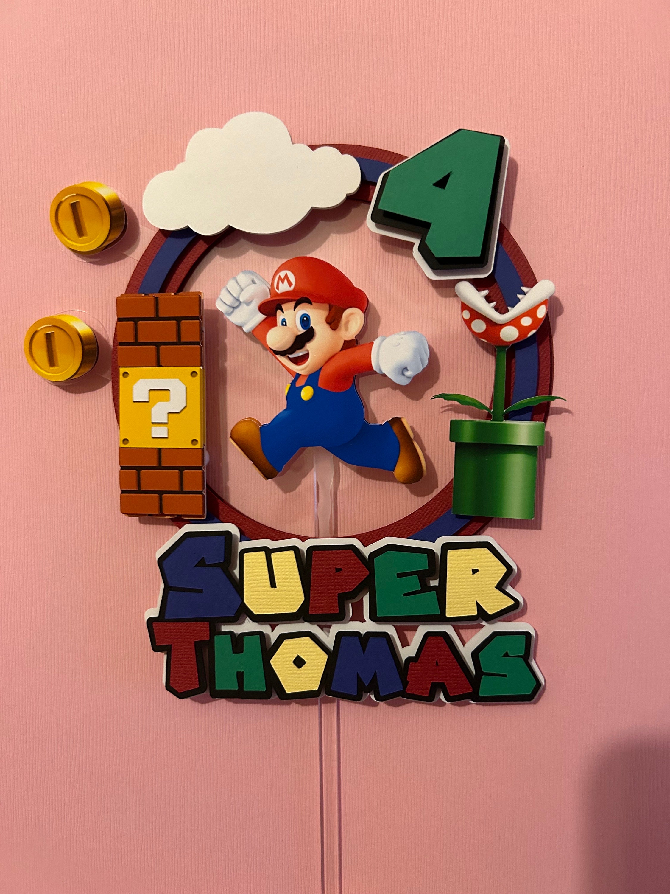 Super Mario Cake Topper - Etsy