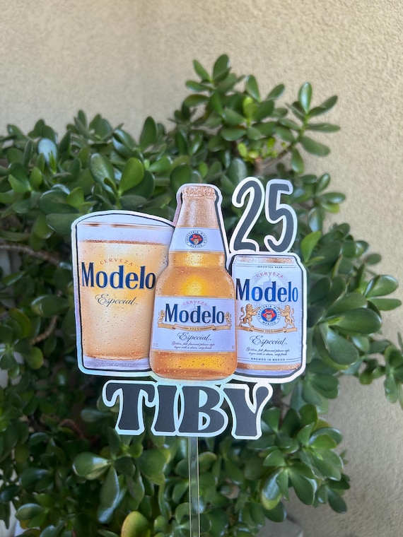 Wedding Cake Topper Modelo Cake Topper Modelo Beer - Edible Cake Topper ...