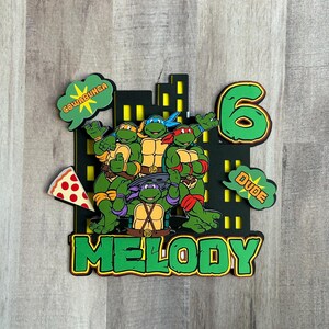 Ninja Turtle Cake Topper - Etsy