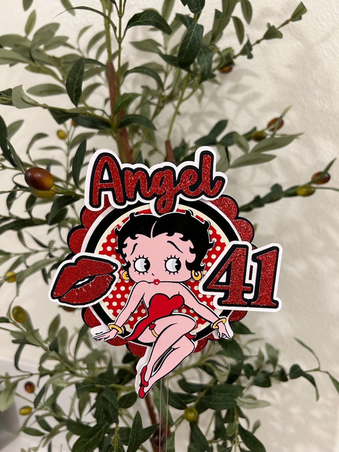 Betty Boop Cake Topper - Etsy