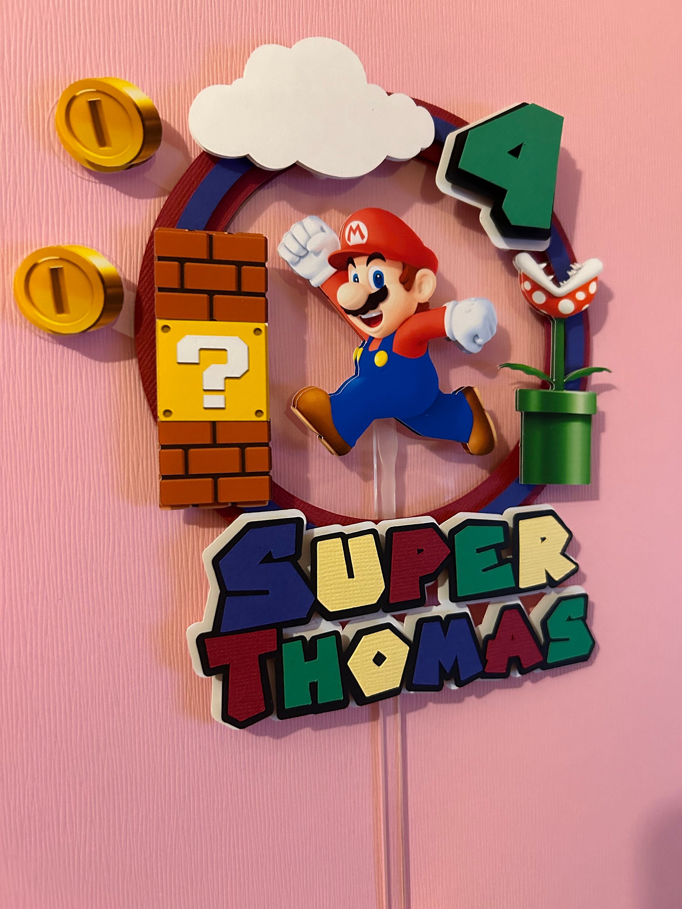 Super Mario Cake Topper - Etsy