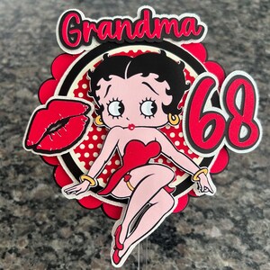 Betty Boop Cake Topper - Etsy