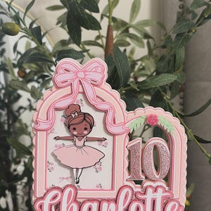 Ballerina Cake Topper. - Etsy