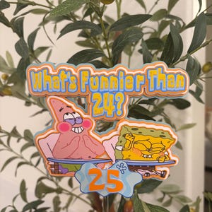 Whats Funnier Than 24? Cake Topper - Etsy