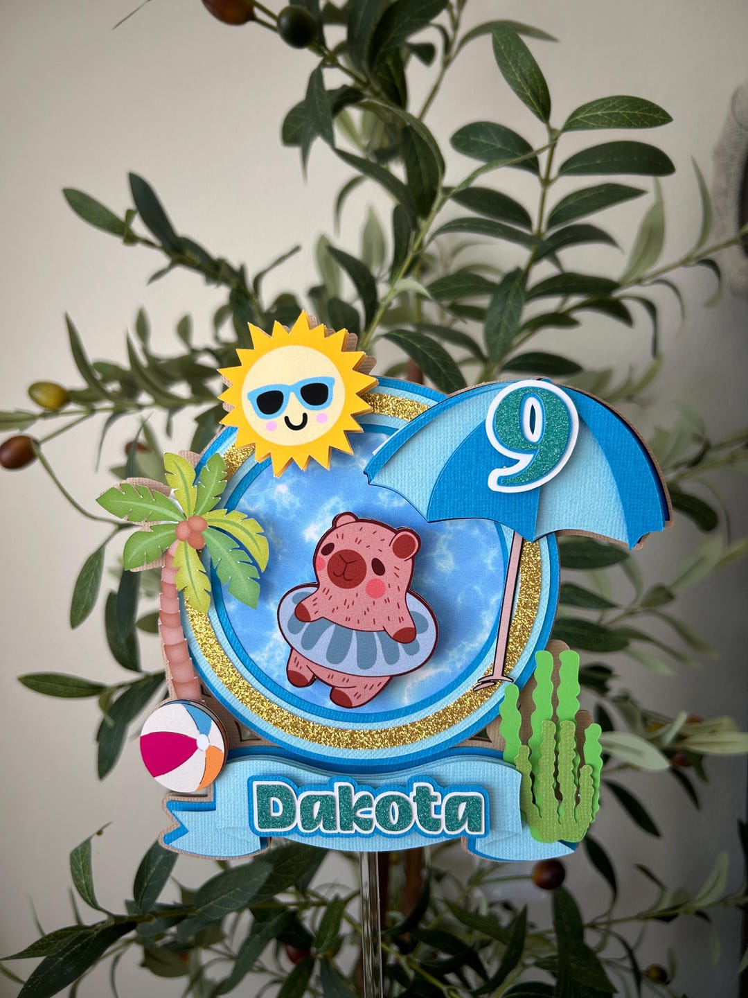 Capybara Cake Topper - Etsy
