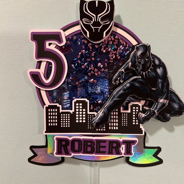 Panther Cake Topper - Etsy