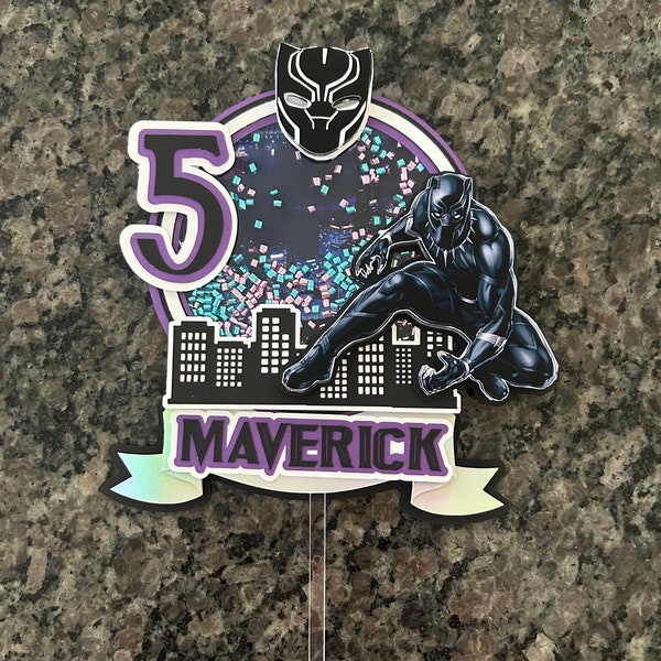 Panther Cake Topper - Etsy