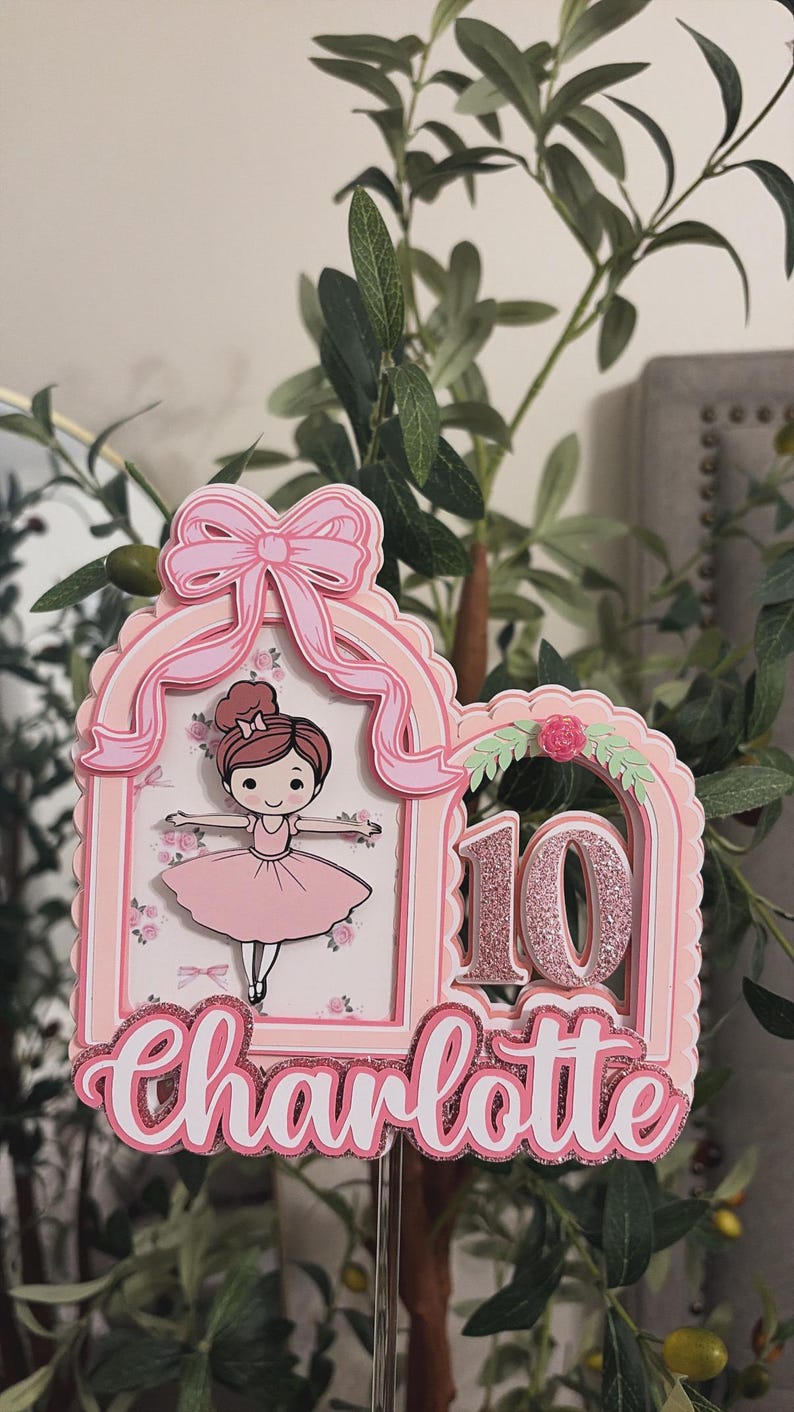 Ballerina Cake Topper. - Etsy