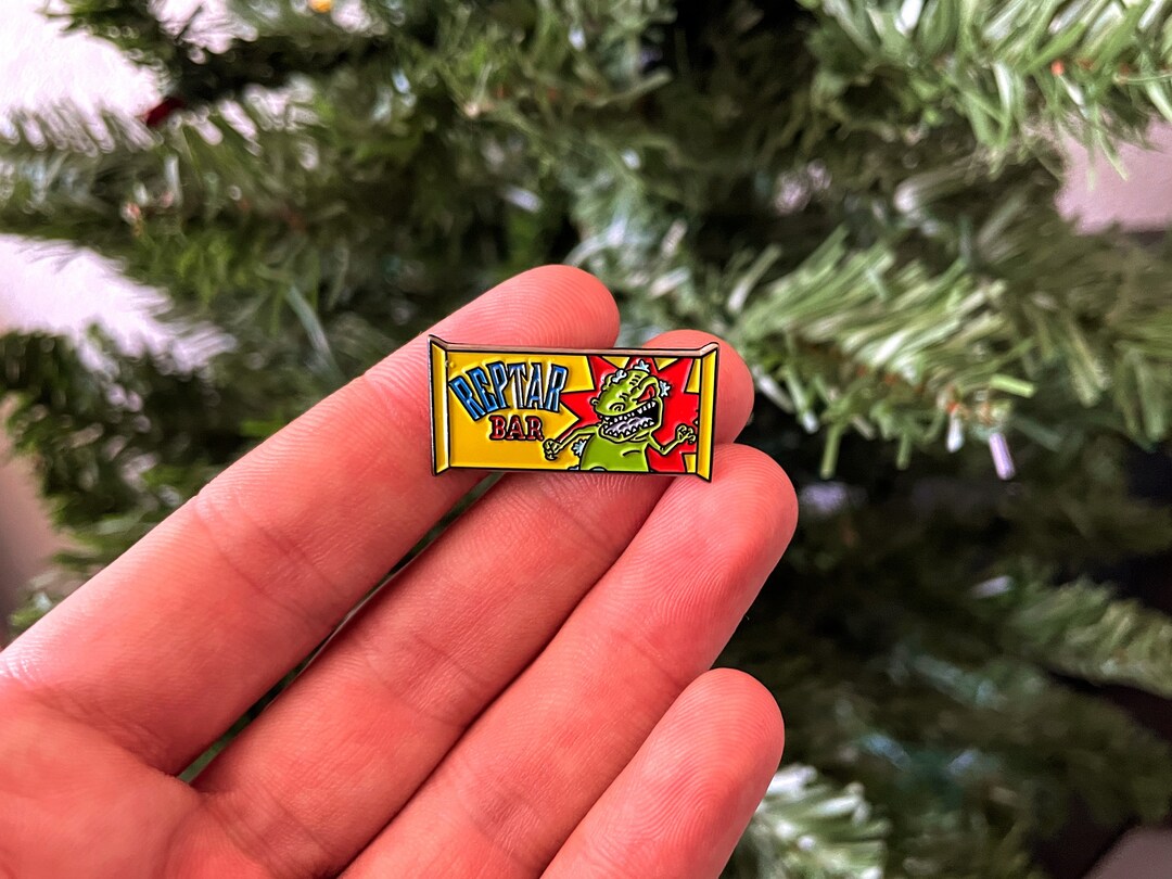 Customizable Reptar Enamel Pin / Rugrats Pin / Nickelodeon Pin - Etsy