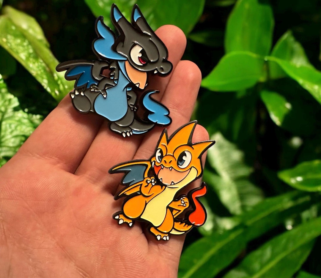 Customizable - Pokemon Mega Charizard Enamel Pin / Cute Unique ...