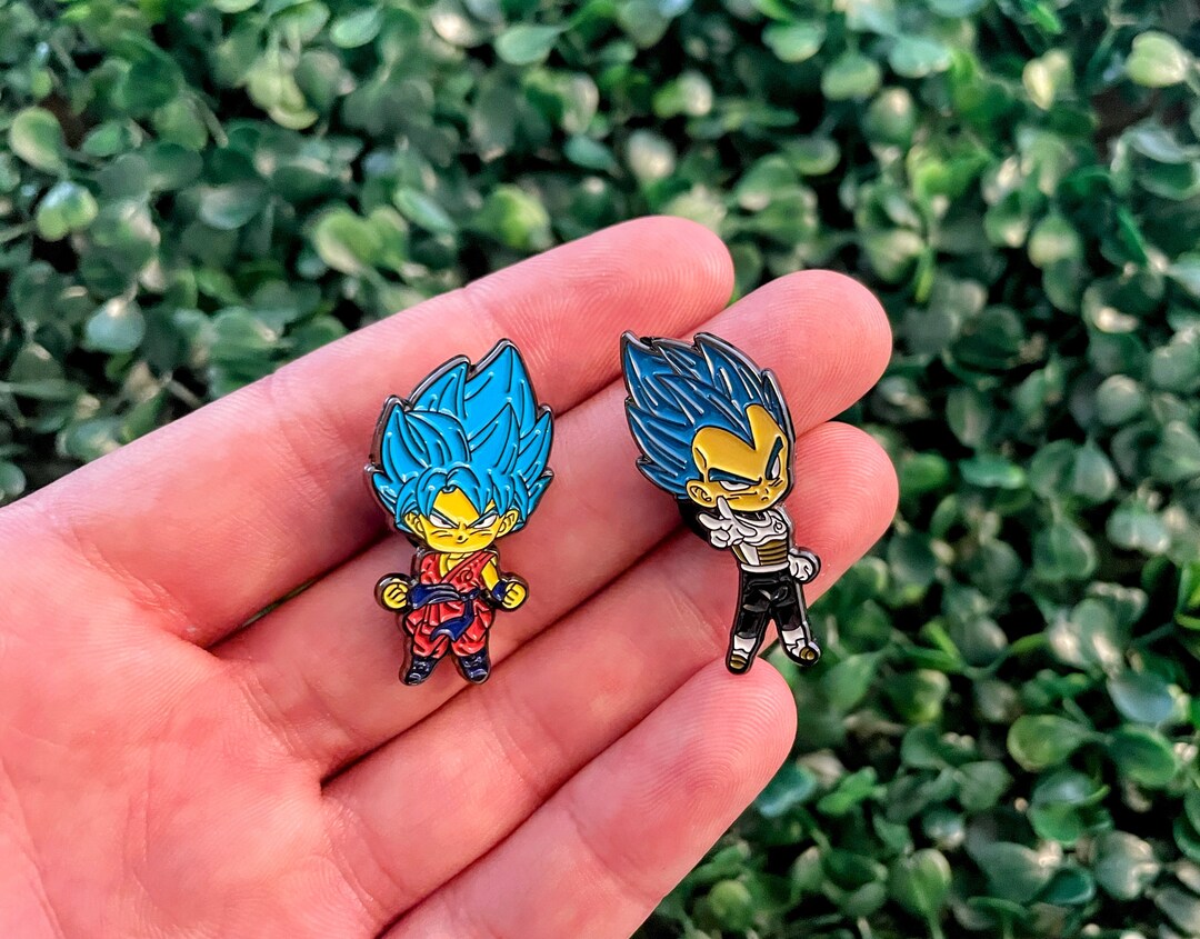 Customizable - DBZ SSJ Blue Vegeta Goku Pin - Etsy