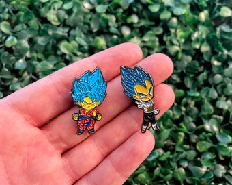 Blue DBZ Vegeta Ghost Graphic Pin - Etsy