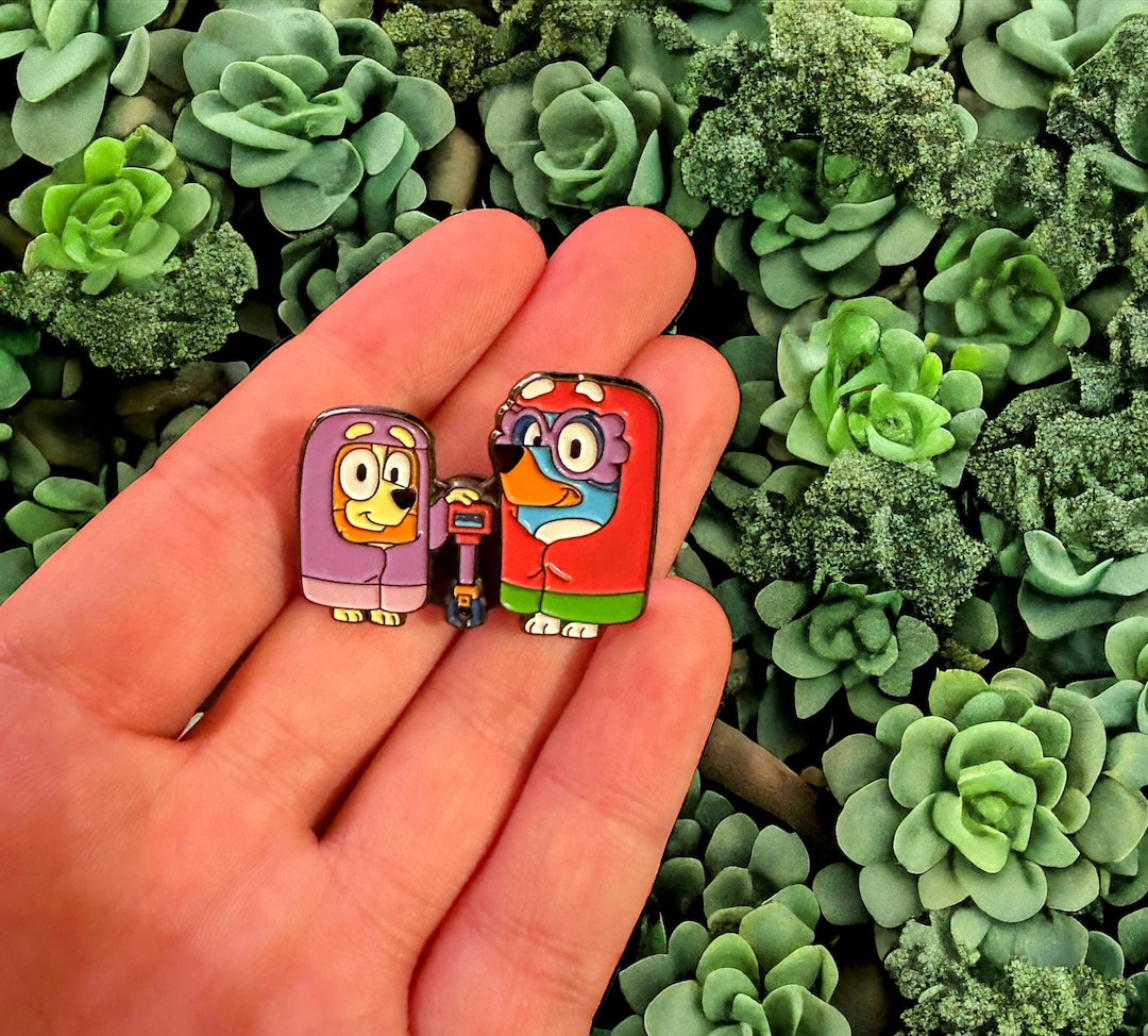 Customizable - Enamel Pin - Bluey "the Grannies" Episode Featuring ...