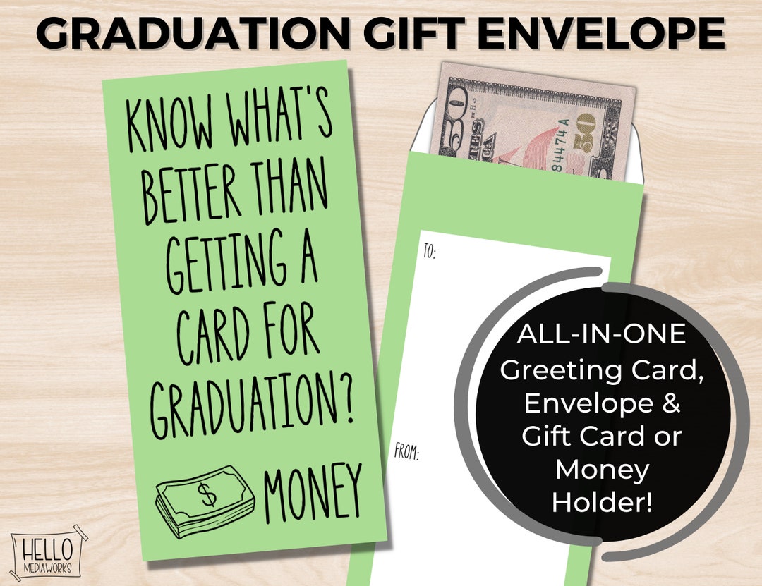 Graduation Money Envelope Graduation Gift Card Holder - Etsy