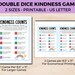 Kindness Counts Double Dice Kindness Game, World Kindness Day, Pink ...