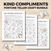 Kind Compliments Fortune Teller Bundle, Cootie Catchers, World Kindness ...