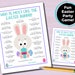 Who is Most Like the Easter Bunny Game, Easter Egg Hunt Party Game ...