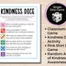 Kindness Dice Game, World Kindness Day, Pink Shirt Day Game, Random ...