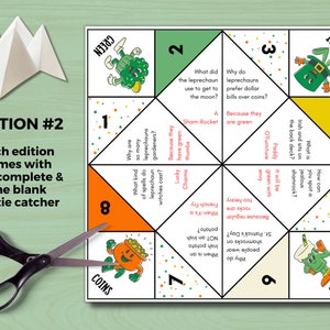 St. Patrick's Day Cootie Catcher Bundle, St. Patrick's Joke Tellers, St ...