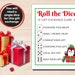 Roll the Dice Gift Exchange Game, Holiday Gift Exchange Dice Game ...