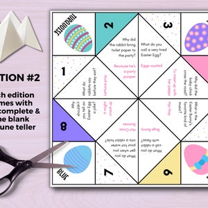 Easter Cootie Catcher Bundle, Easter Joke Tellers, Easter Fortune ...
