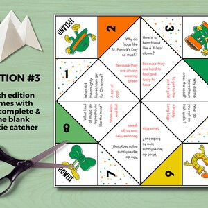St. Patrick's Day Cootie Catcher Bundle, St. Patrick's Joke Tellers, St ...