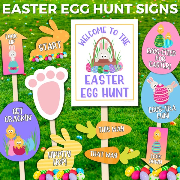 Easter Egg Hunt Sign - Etsy