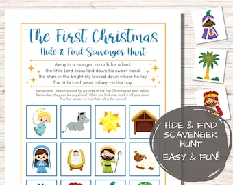 Nativity Scavenger Hunt - Etsy