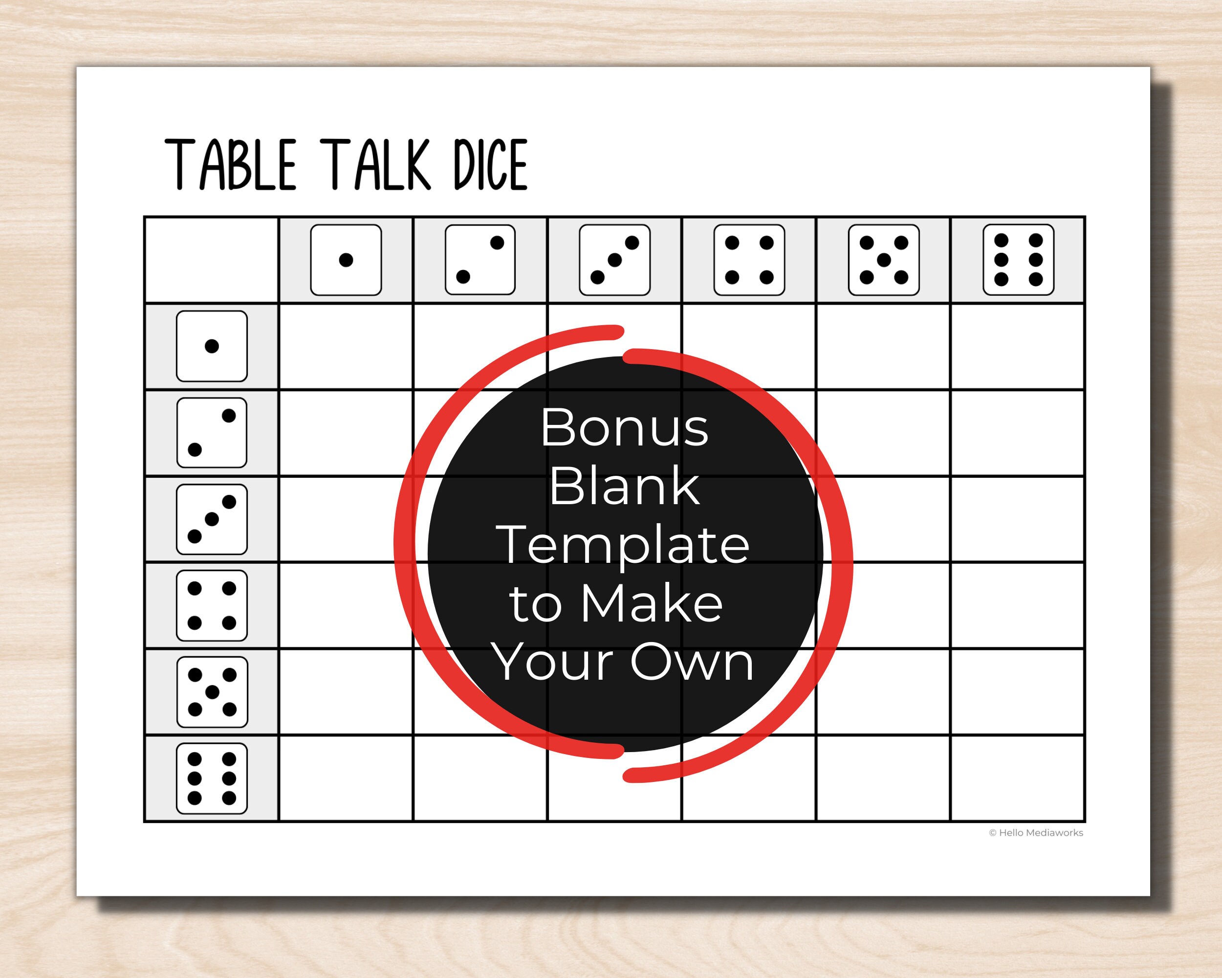 Christmas Table Talk Dice Game, Conversation Starter Game, Christmas ...