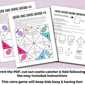 Easter Cootie Catcher Bundle, Easter Joke Tellers, Easter Fortune ...