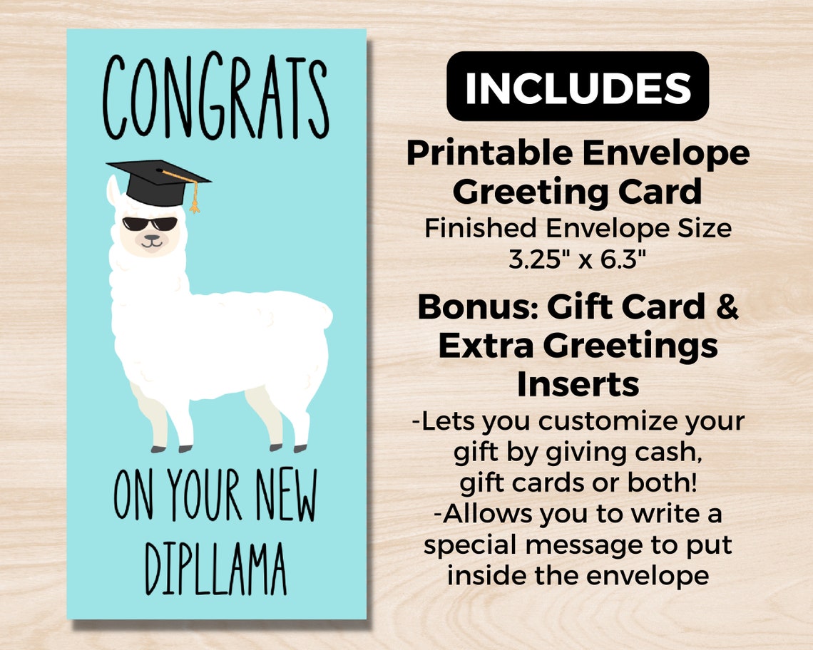 Graduation Money Envelope Graduation Gift Card Holder - Etsy