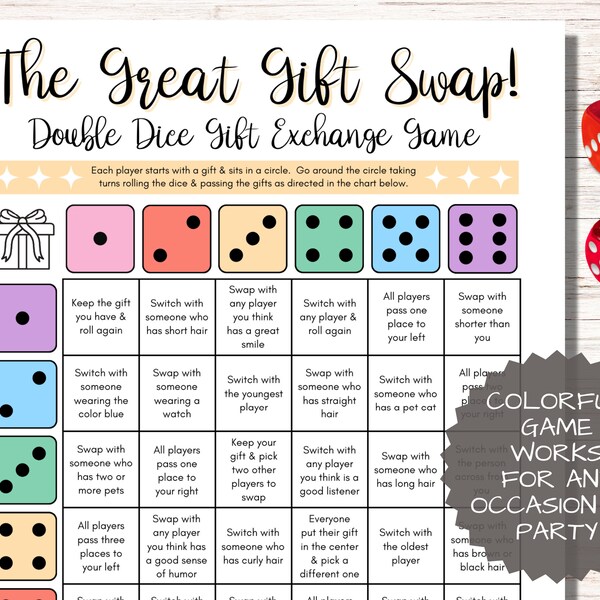 Pass the Gift Game - Etsy