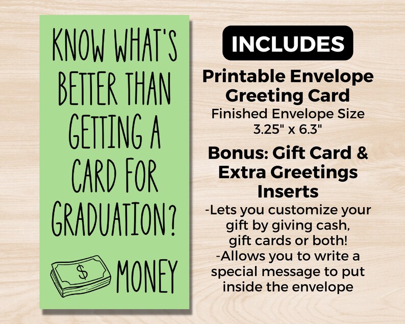 Graduation Money Envelope, Graduation Gift Card Holder, Graduation ...