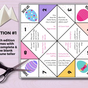 Easter Cootie Catcher Bundle, Easter Joke Tellers, Easter Fortune ...