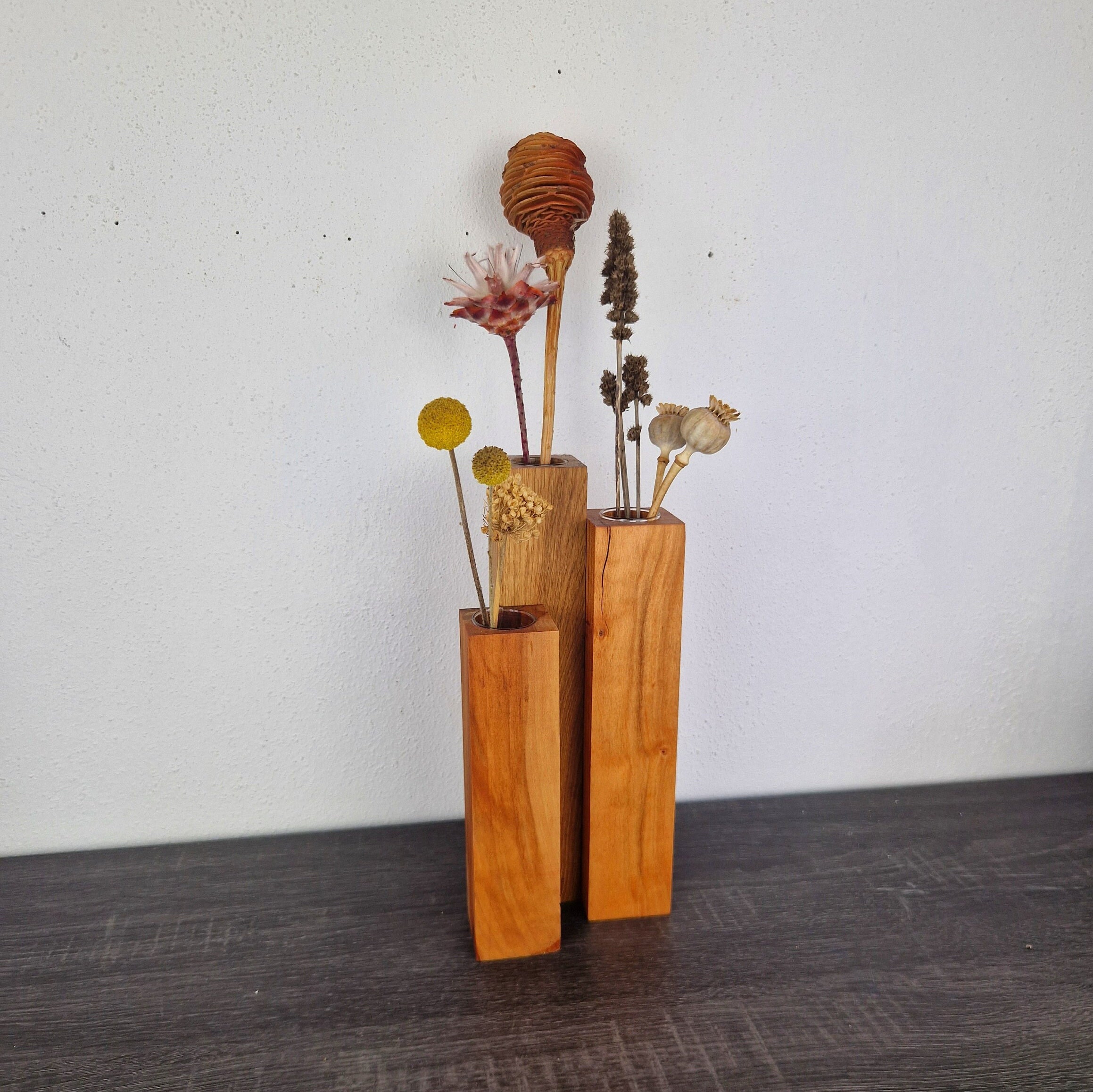 Wooden Flower Vase Designs