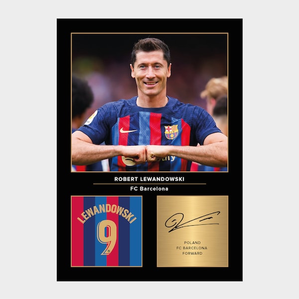 Robert Lewandowski Signature - Etsy