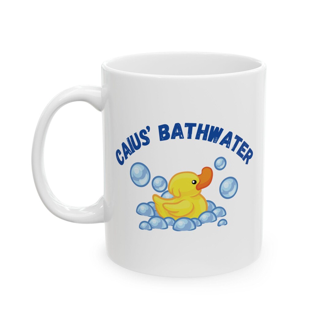 Caius' Bathwater Mug Vincula Realm Fantasy Romance Book Merch, Banana Logo, 11oz , 15oz Tea Mug ...